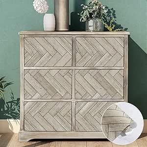 Amazon.co.jp: Wallpaper Stickers 3D Rattan Cabinet Stickers Peel and ...