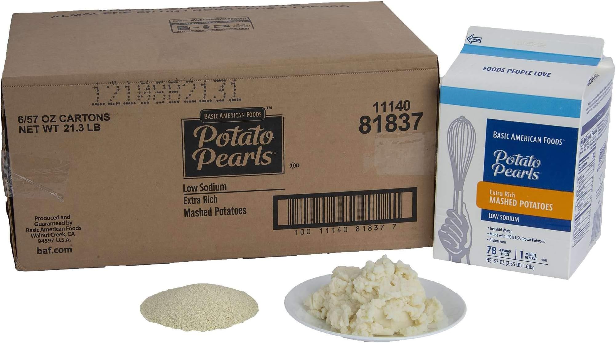 Amazon.com : Extra Rich Potato Pearls, 3.5 Pound - 6 Case : Fresh ...