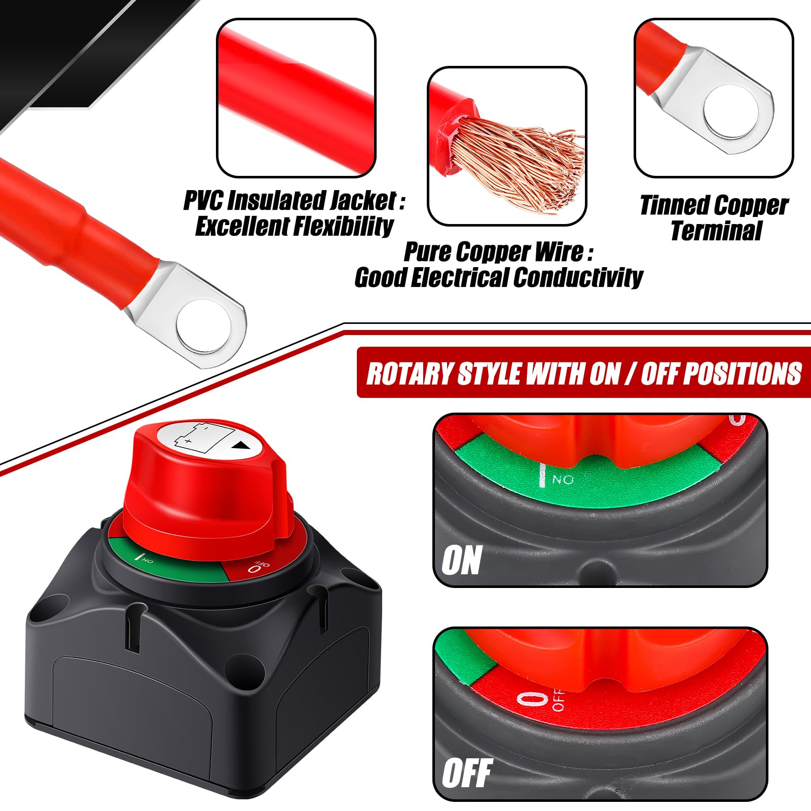 Snapklik.com : Datanly Battery Switch 12v-48v