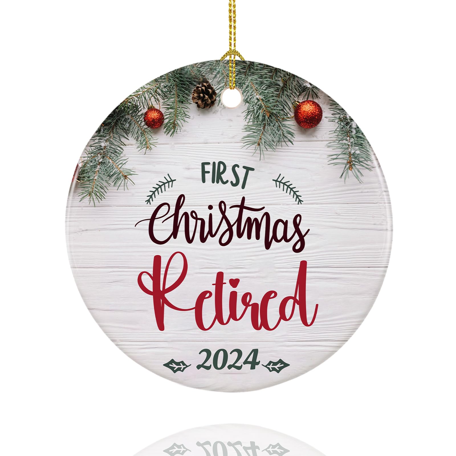 Amazon.com: First Christmas Retired Ornament 2024, Retirement Gifts for ...