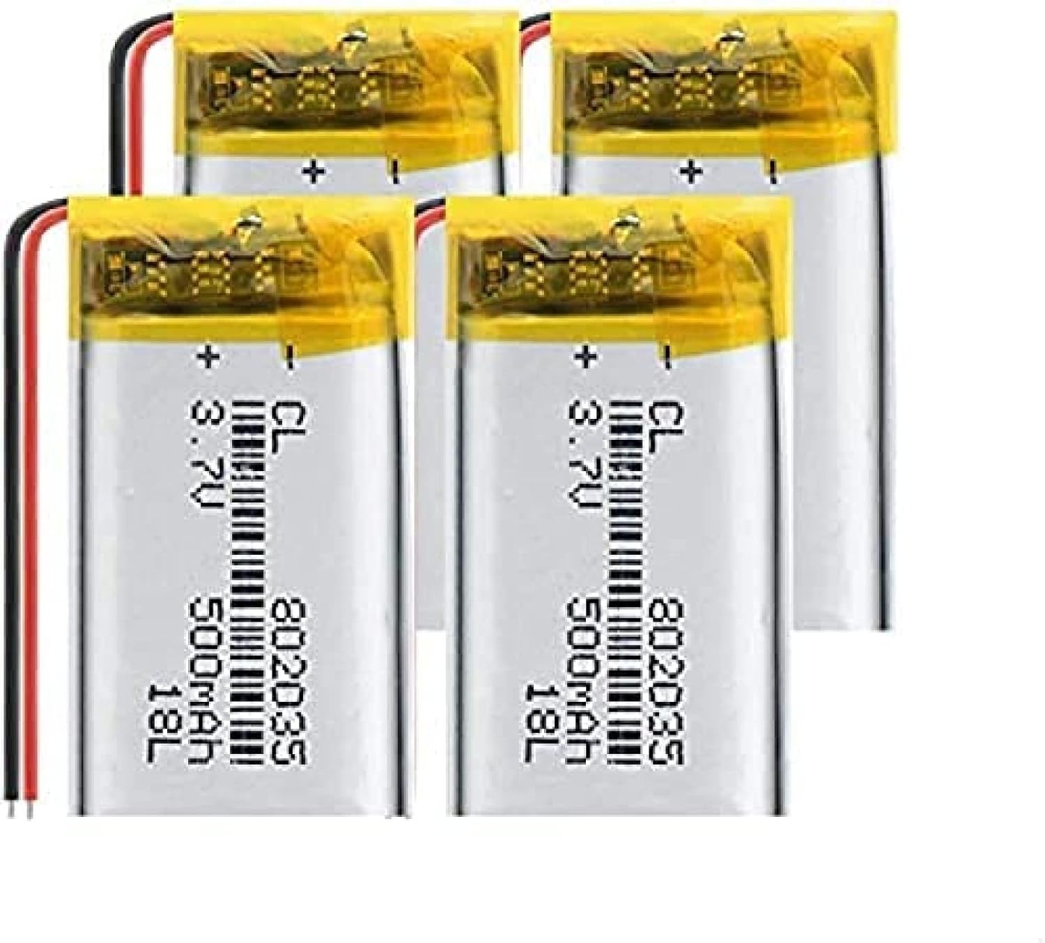 Amazon 802035 500mAh Lithium Polymer Batteries For MP3 MP4 MP5 amazon-802035-500mah-lithium-polymer-batteries-for-mp3-mp4-mp5