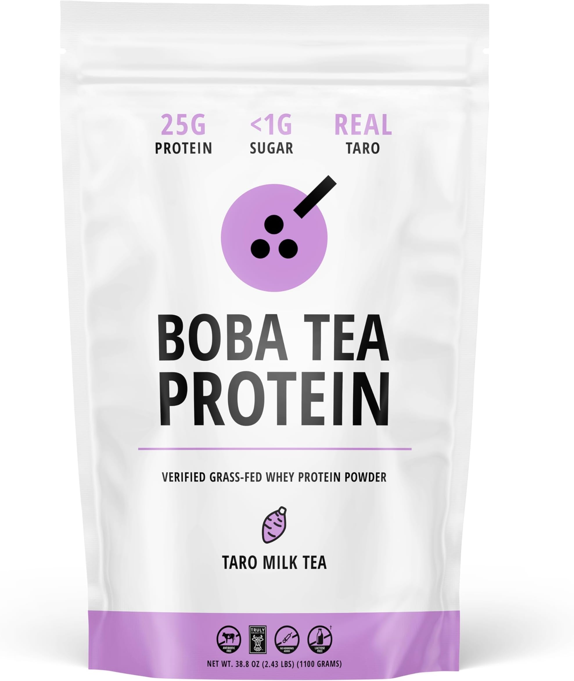 Amazon.com: Lunar Lifts Nutrition Classic Milk Tea Boba Protein Powder ...