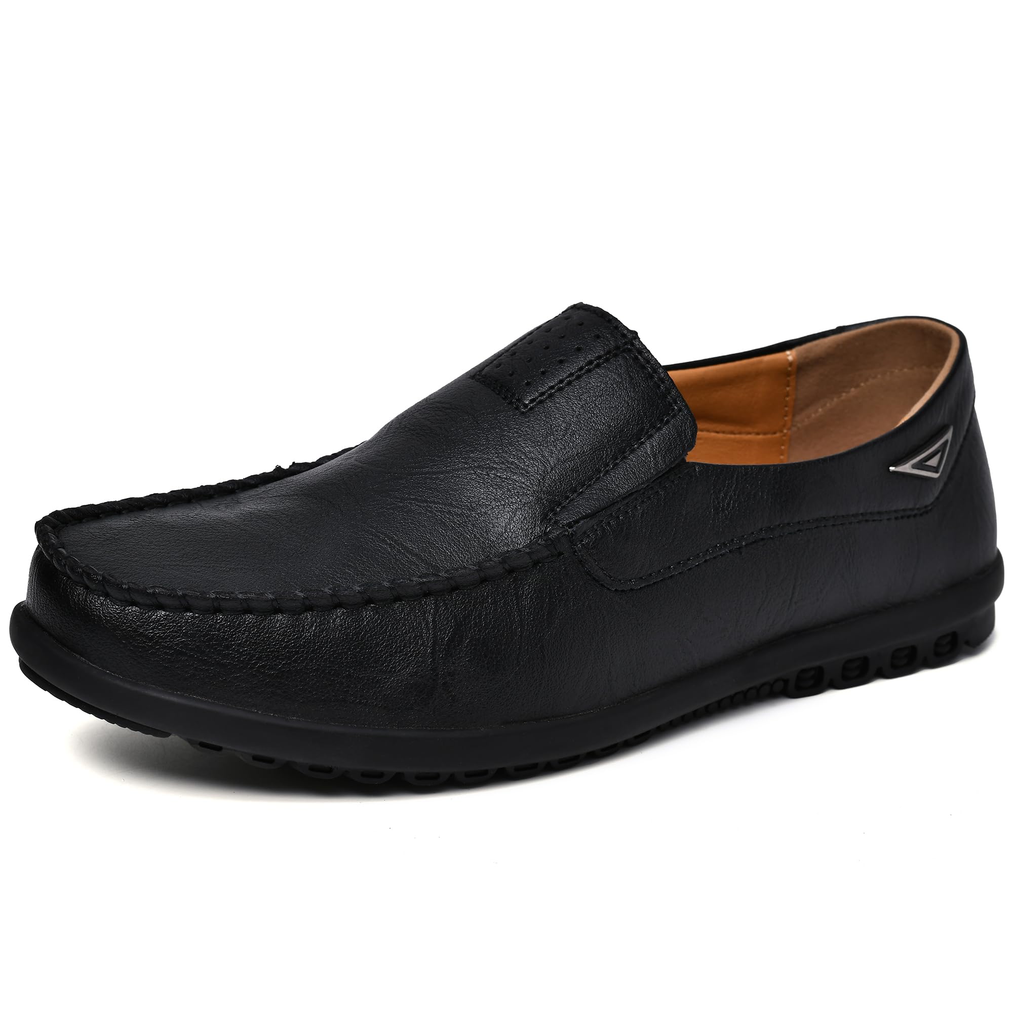 Go Tour Mens Handmade Microfiber Leather Casual Slip on Loafers ...