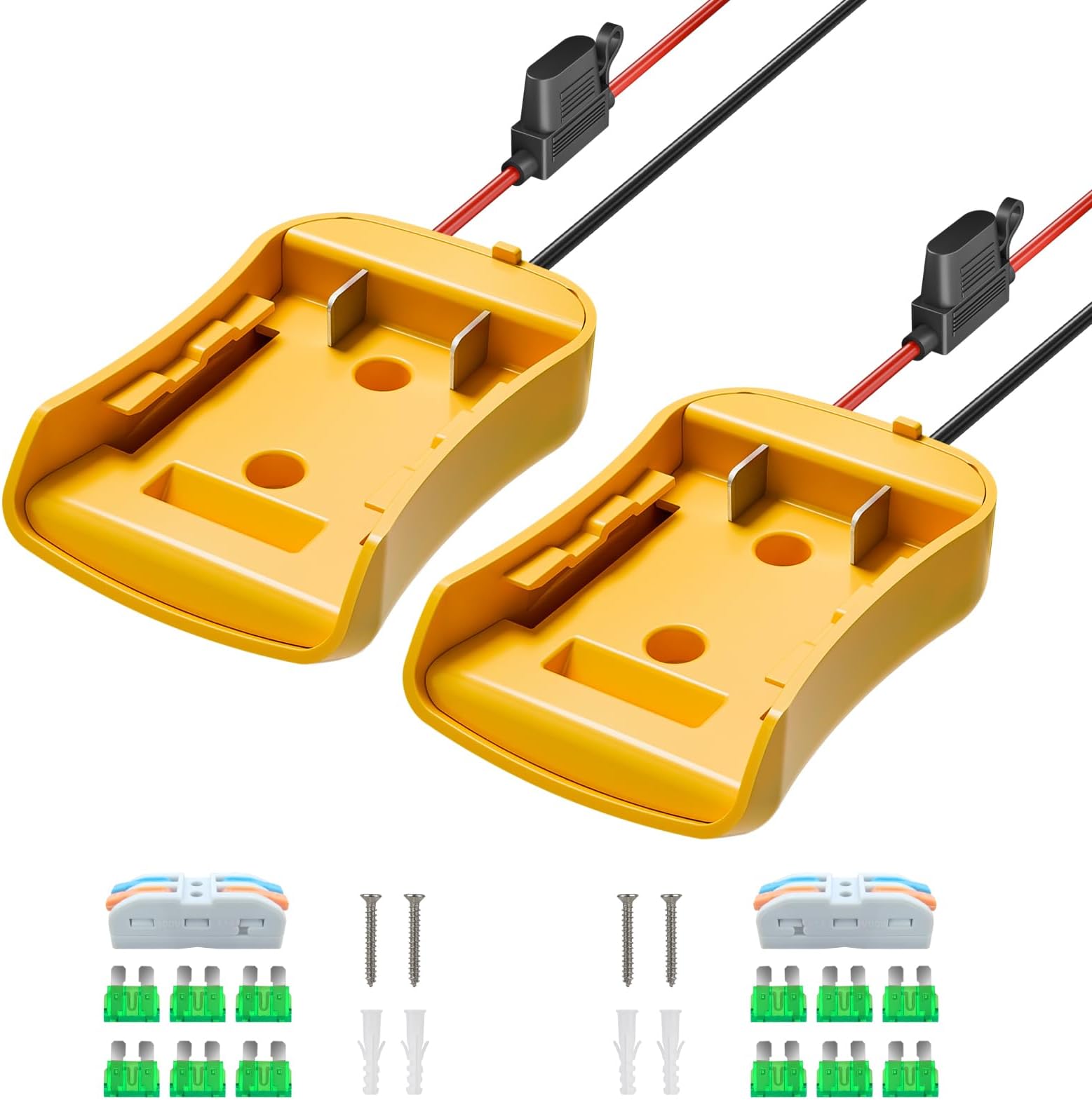 Amazon.com: 2 Packs Power Wheel Battery Adapter for Dewalt 20V Battery ...
