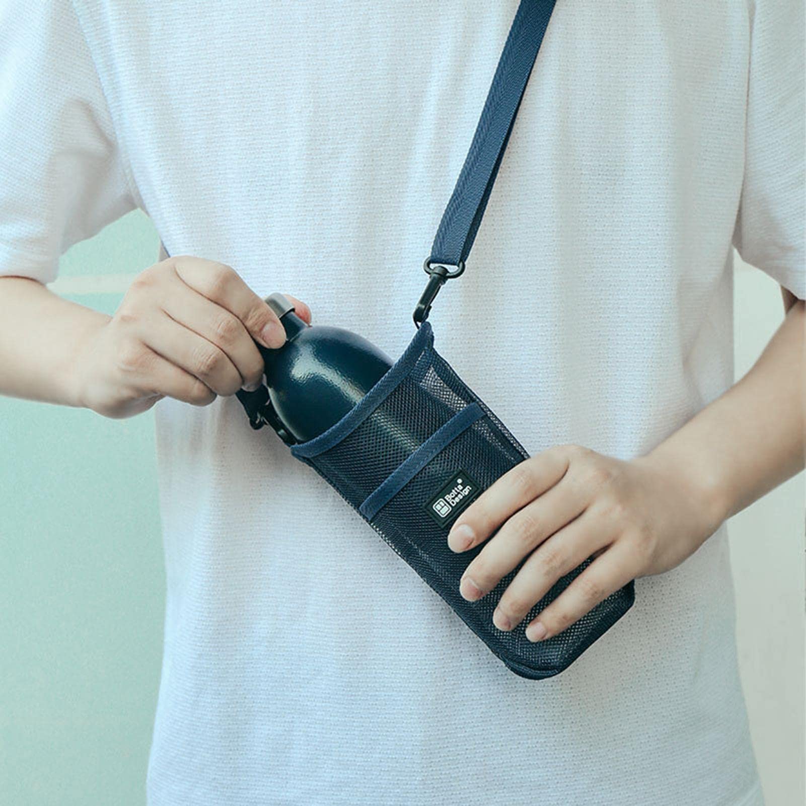 Verstelbare Waterfles Tas Voor Outdoor Drinkfleshouder Voor,Schoudertas ...