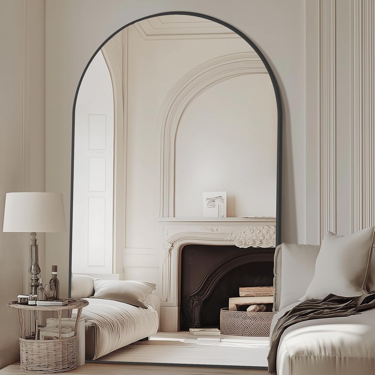 Amazon.com: MELOMOIR Arched Full Length Mirror, 44"x72" Oversized Floor ...