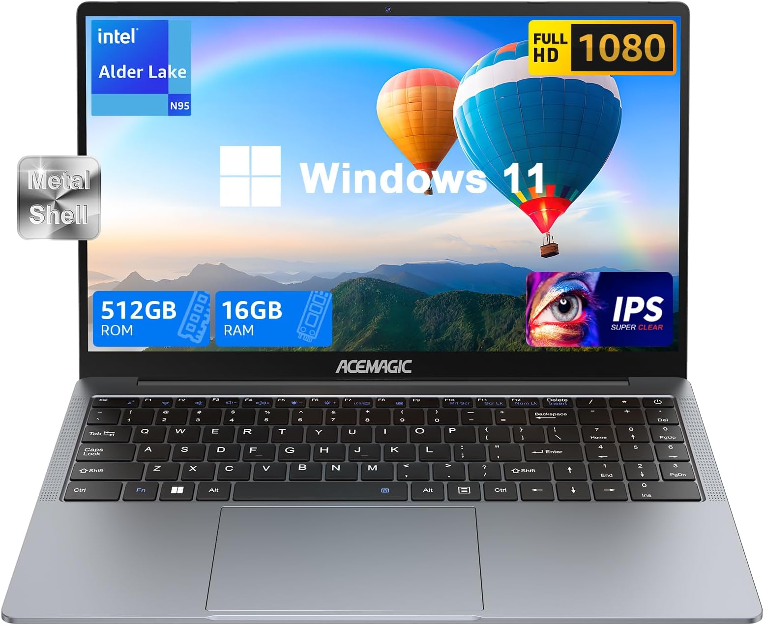 Amazon.com: ACEMAGIC Laptop Computer, Traditional Laptop Computer,Quad ...