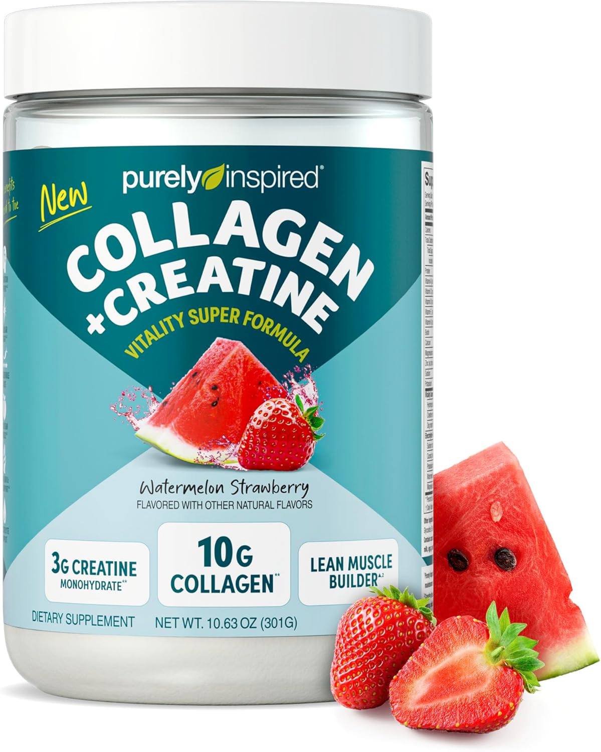 Amazon.com: Purely Inspired Collagen and Creatine Powder, Watermelon ...