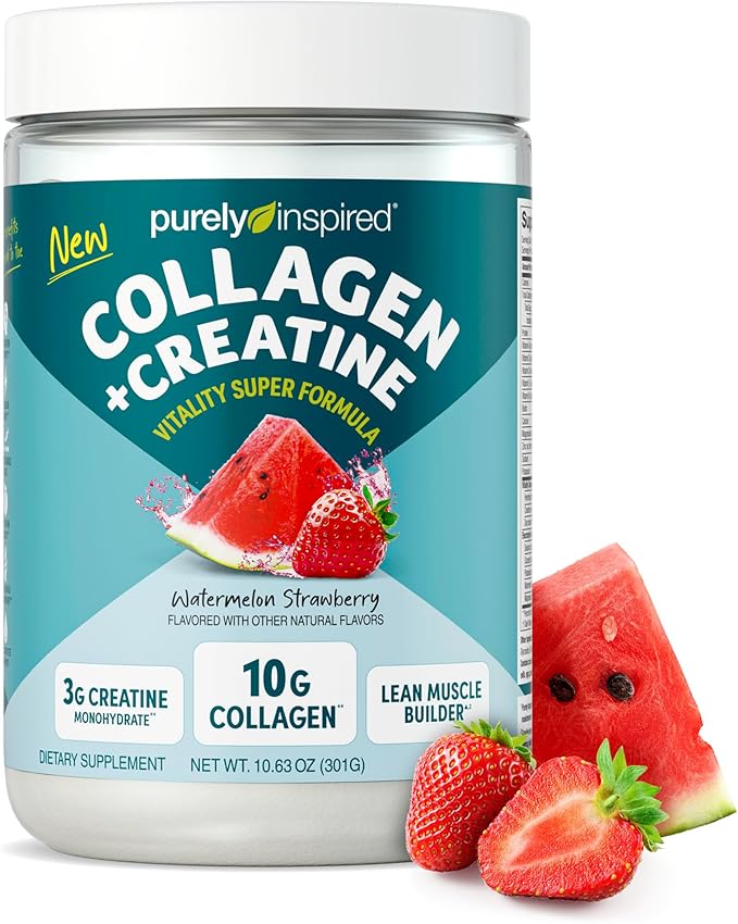 Amazon.com: Purely Inspired Collagen and Creatine Powder, Watermelon ...