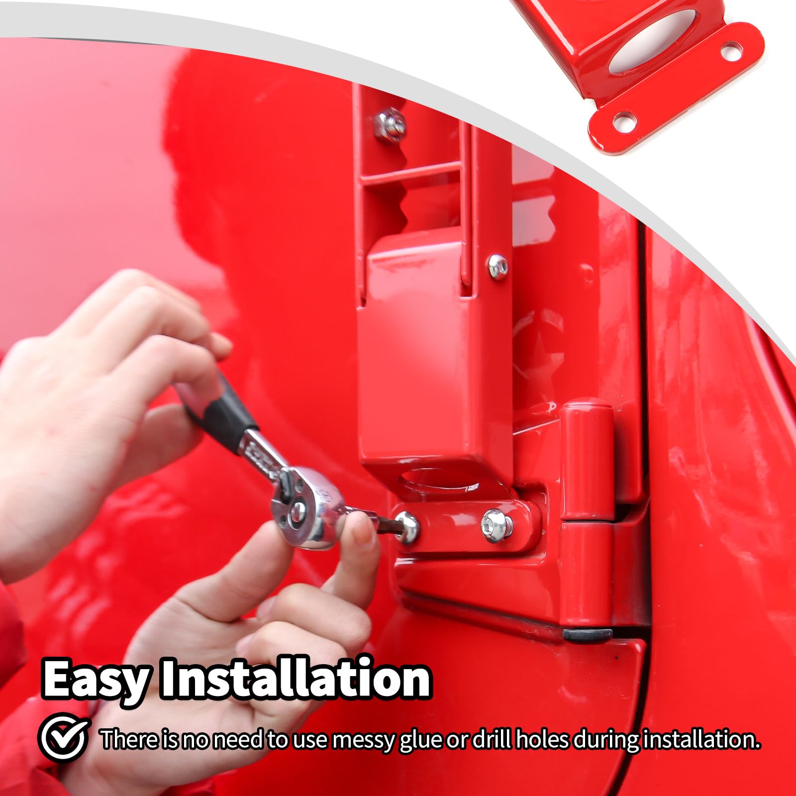 JWWY Door Hinge Steps Metal Folding Door Pedal Foot Pegs Step ...