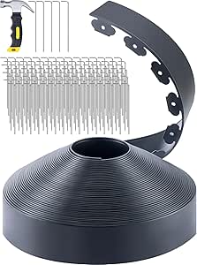 Amazon.com : GROWNEER 4 in Tall, 150FT Landscape Edging, Rubberific ...
