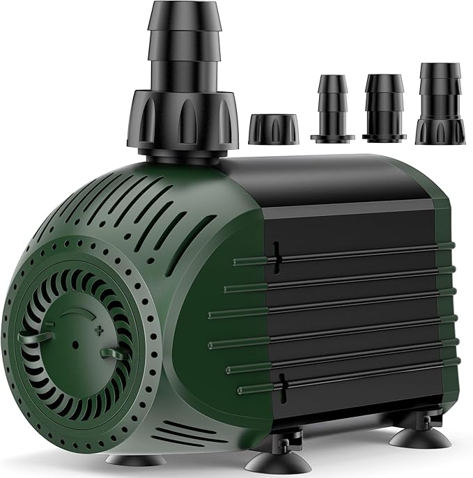 Amazon.com : POPOSOAP Submersible Water Pump 880GPH(60W, 3000L/H), Fountain Pump with 8.5FT High ...