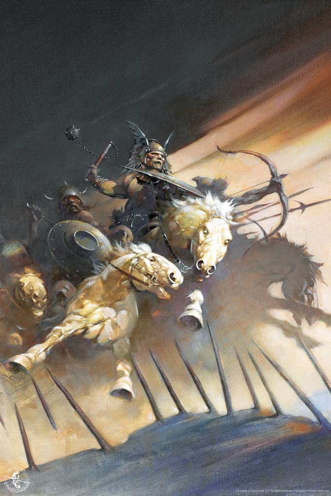 The Huns By Frank Frazetta Wall Art Gothic Fantasy Decor | Desertcart EGYPT