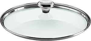 Amazon.com: Le Creuset Signature Glass Lid with Stainless Steel Knob ...