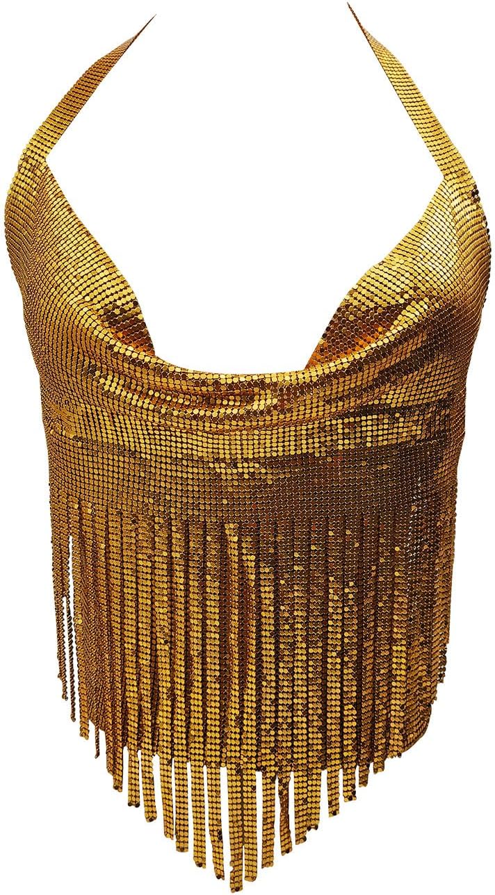 Amazon.com: Women's Sparkle Crystal Rhinestone Body Chain Tassels ...