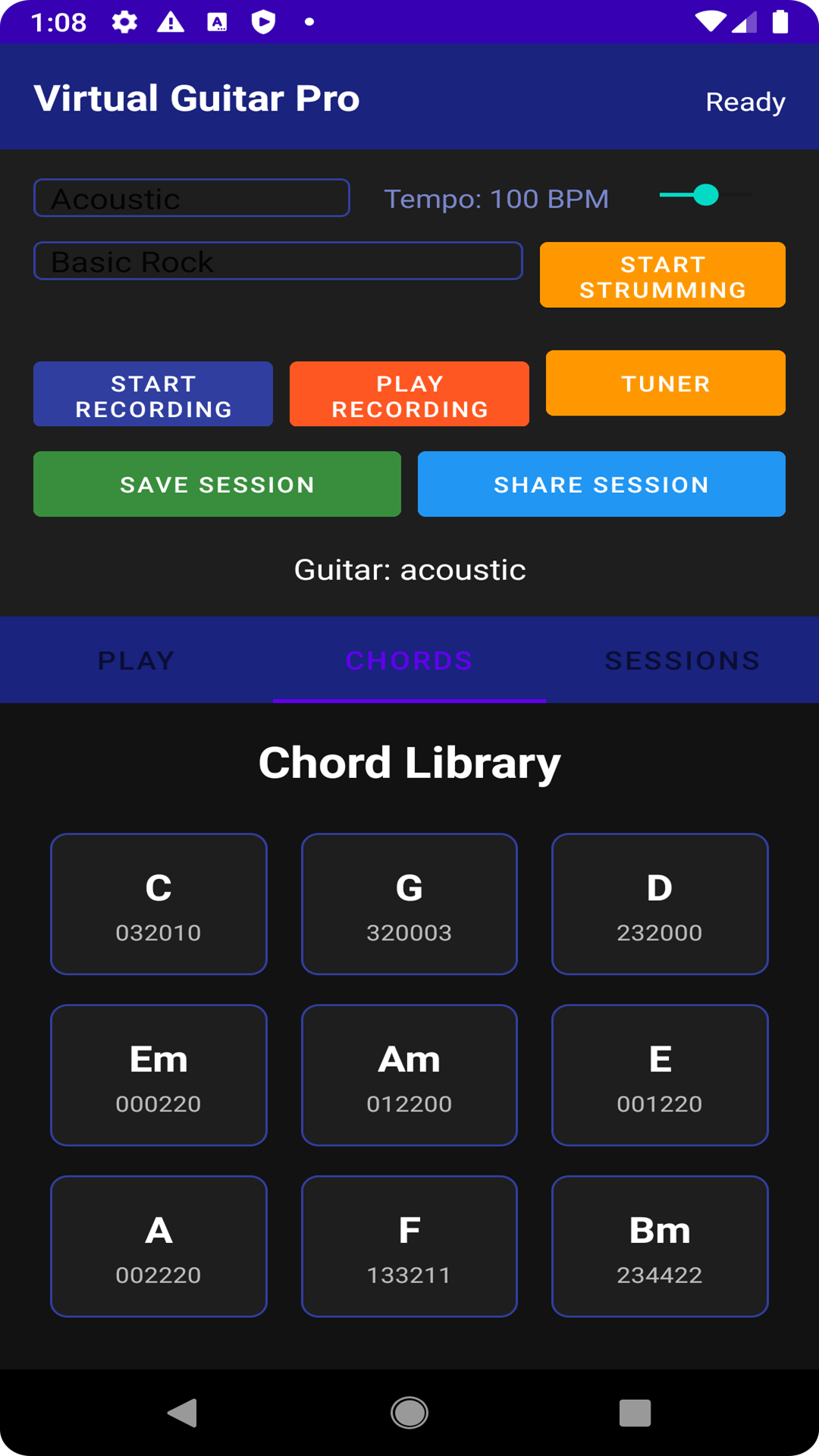 Virtual Guitar Pro - App on Amazon Appstore