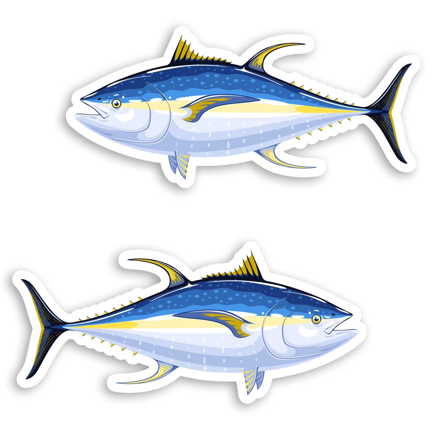 Yellow Fin Tuna Fish Vinyl Sticker Decal V141 Ocean Yellowfin Tuna