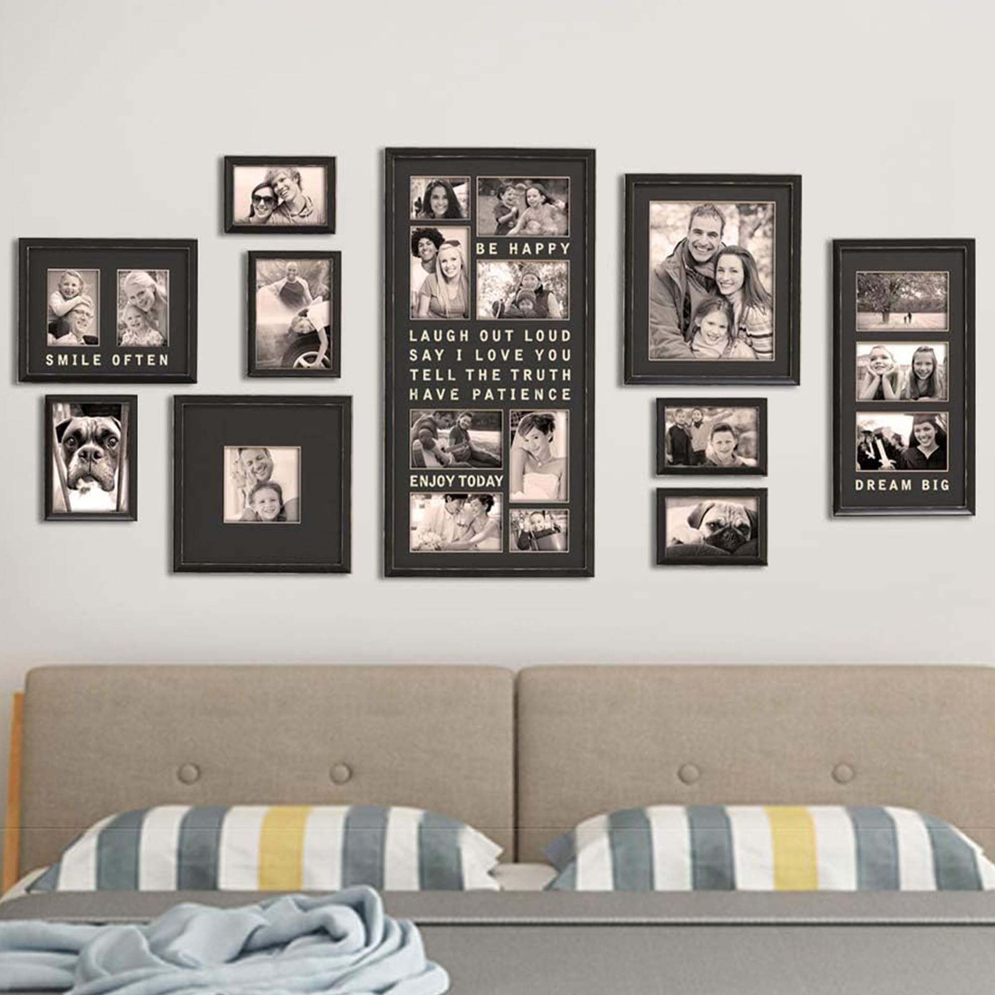 Amazon.com - Barydat Hanging Collage Picture Frames Wall Decor Exhibit ...