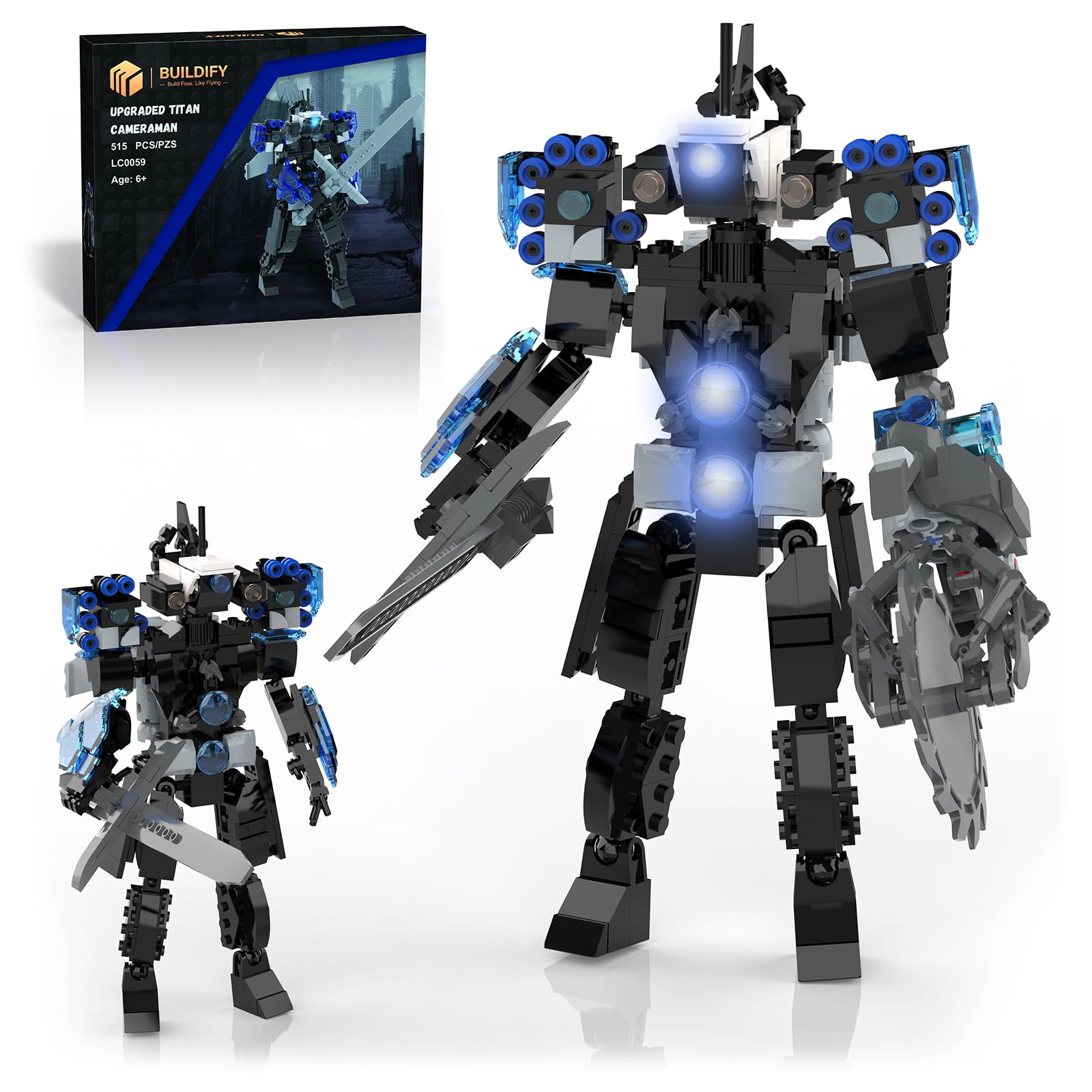 Skibidi Toilet Titan Cameraman Building Set — Upgraded Titan Cameraman ...