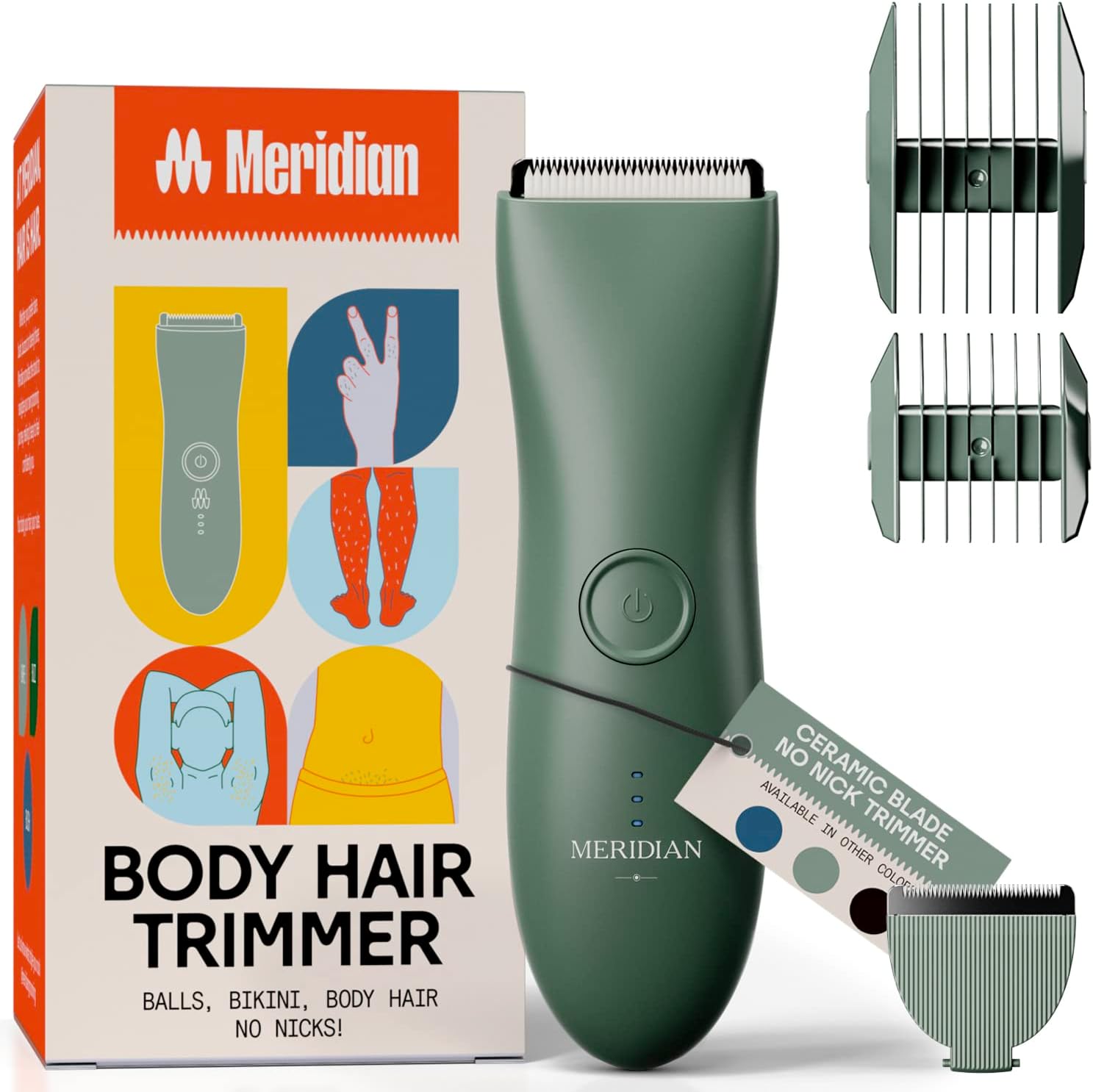 Meridian - The Starter Package - Electric Body & Pubic Hair Trimmer Set ...