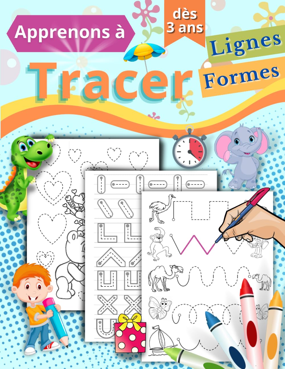 Apprenons à Tracer: Lignes et Formes: Cahier de graphisme pour les ...