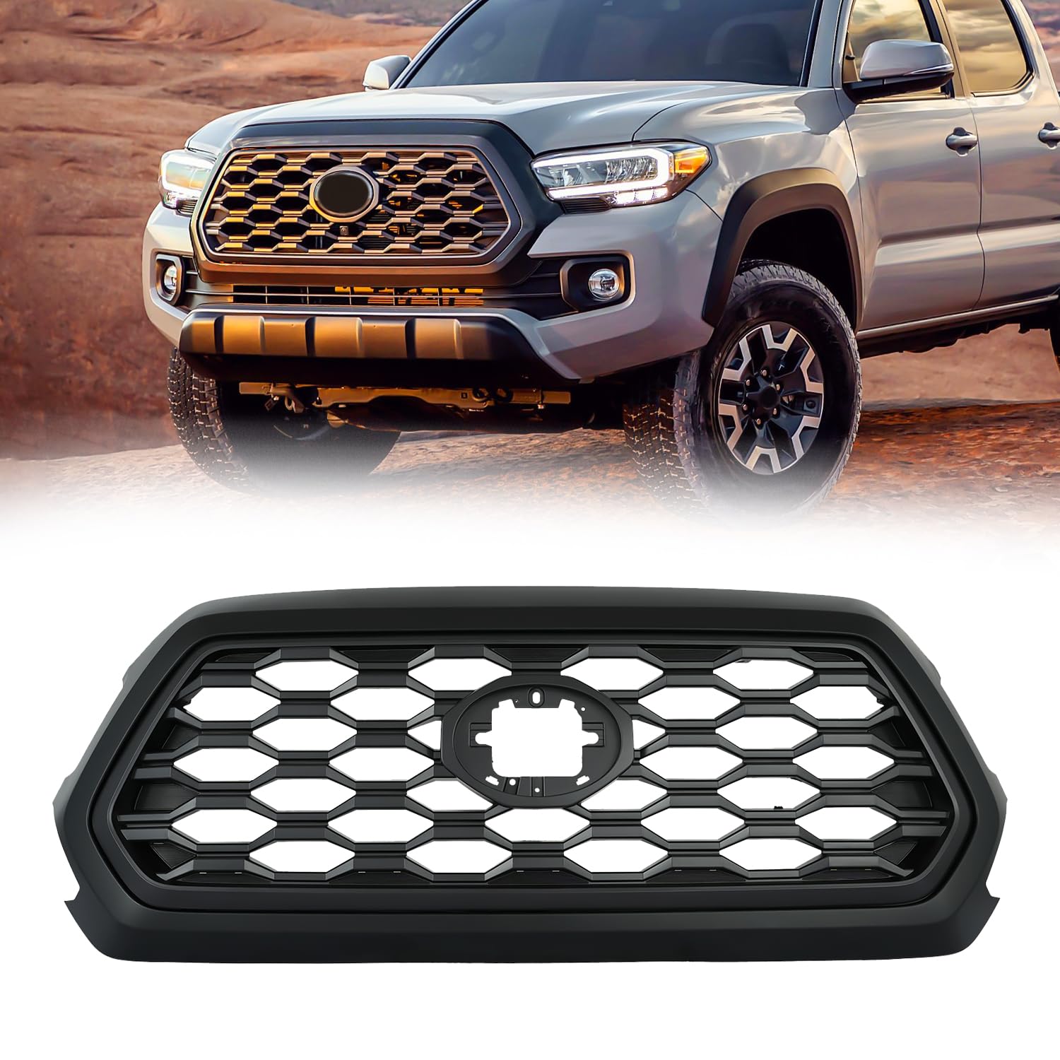 Snapklik.com : Front Bumper Upper Grille Assembly Fit For 2016-2023 ...