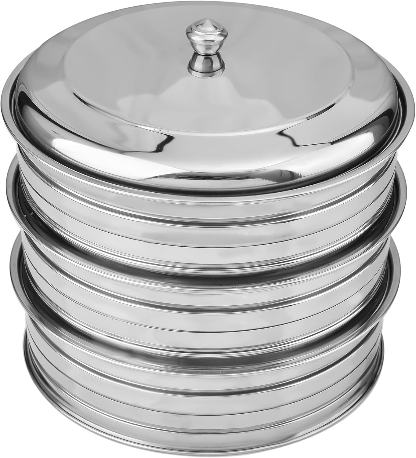 Communion Trays with Lid 3 Communion Serving Trays Stacking Stainless ...