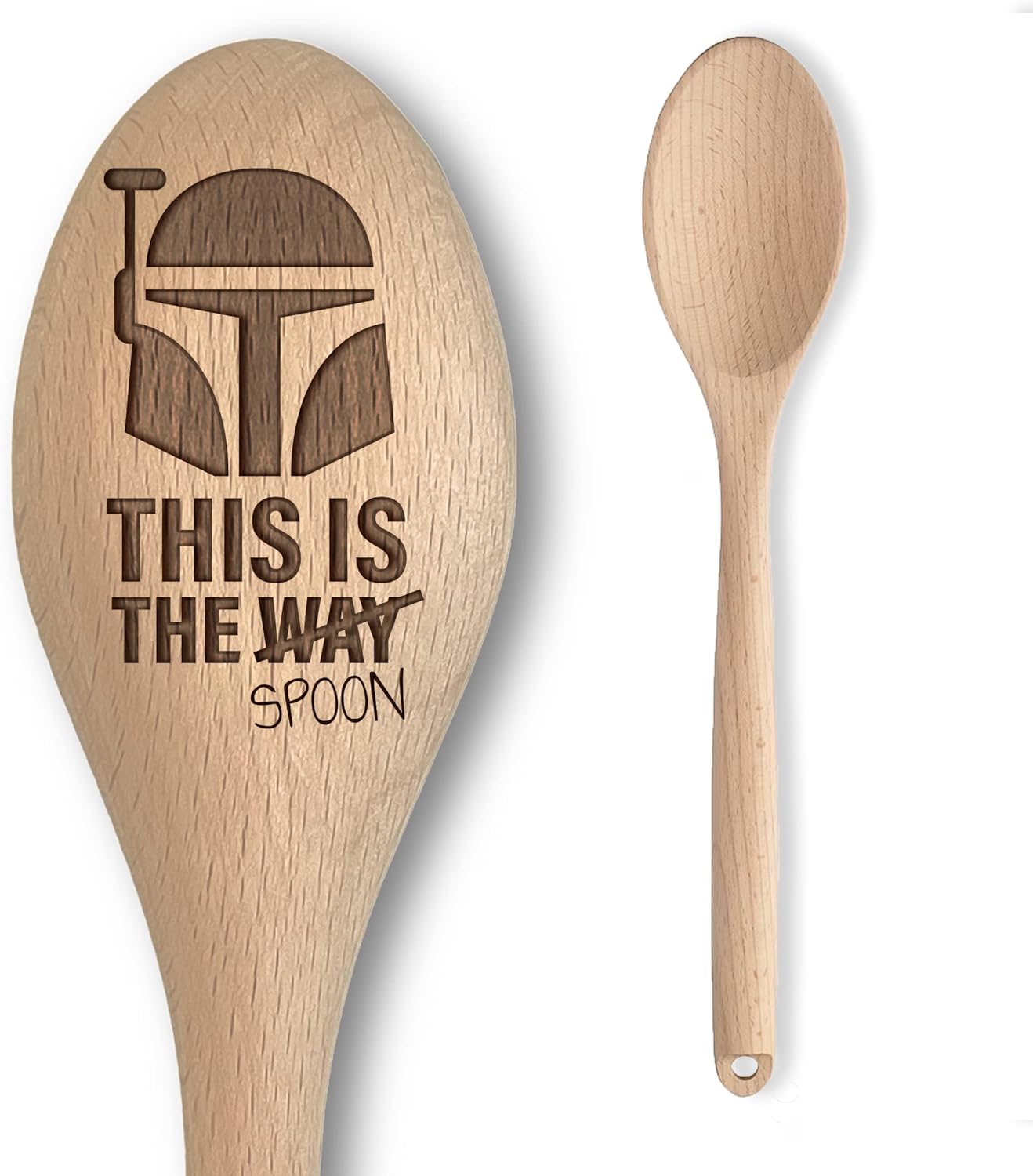 Space Wars Bounty Hunter Inspired Wooden Spoon – “This is The spoonl ...