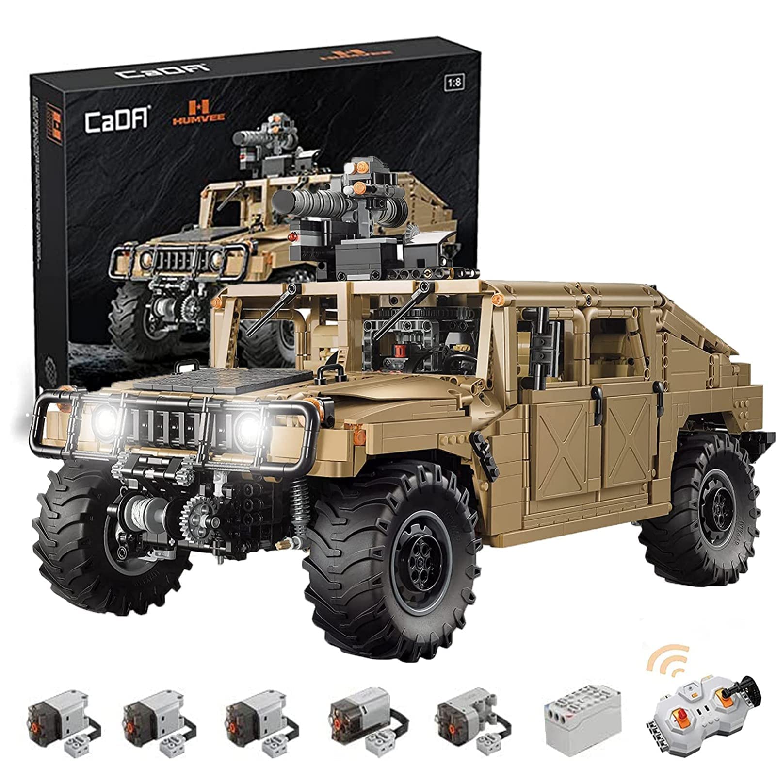 Buy Technic Car for Humvee, CADA C61036 Technic Offroader 4X4, with 5 ...