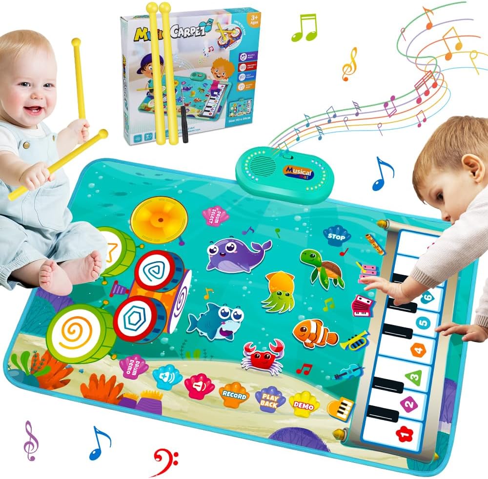 M SANMERSEN Musical Mat,Sanmersen Baby Early Education Coolplay Music ...