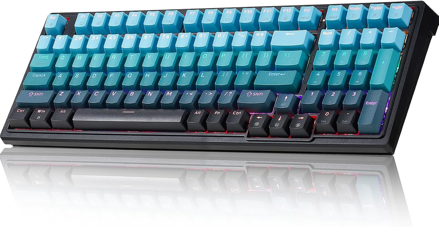 Amazon.com: Hexgears M4 Wired Mechanical Keyboard, 99 Keys, Hot ...