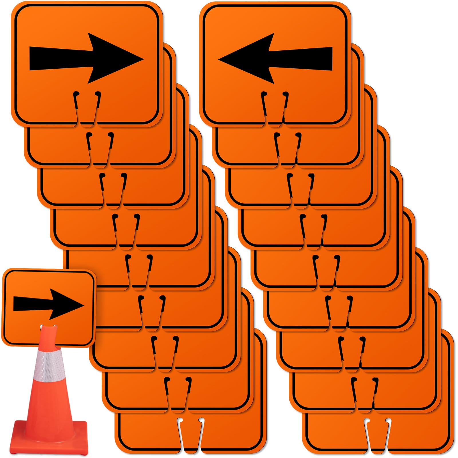 Amazon.com: Geetery Traffic Arrow Orange Detour Signs Road Cone Top ...