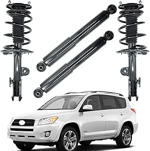 Amazon.com: Front and Rear Complete Strut Shock Coil Spring Assembly ...