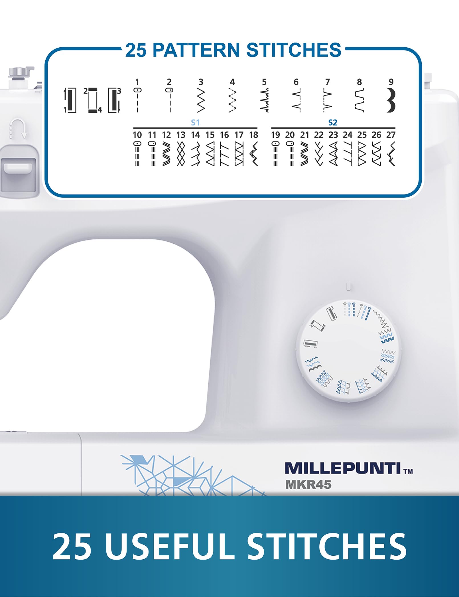Snapklik.com : MILLEPUNTI Sewing Machine