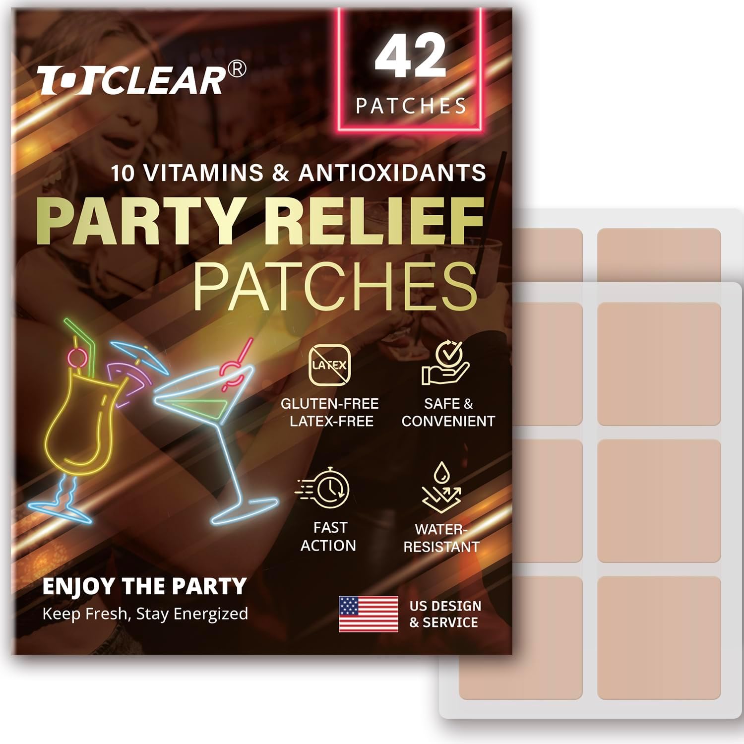 Amazon.com: TOTCLEAR Party Relief Patches: Party Recovery Patches - Use ...