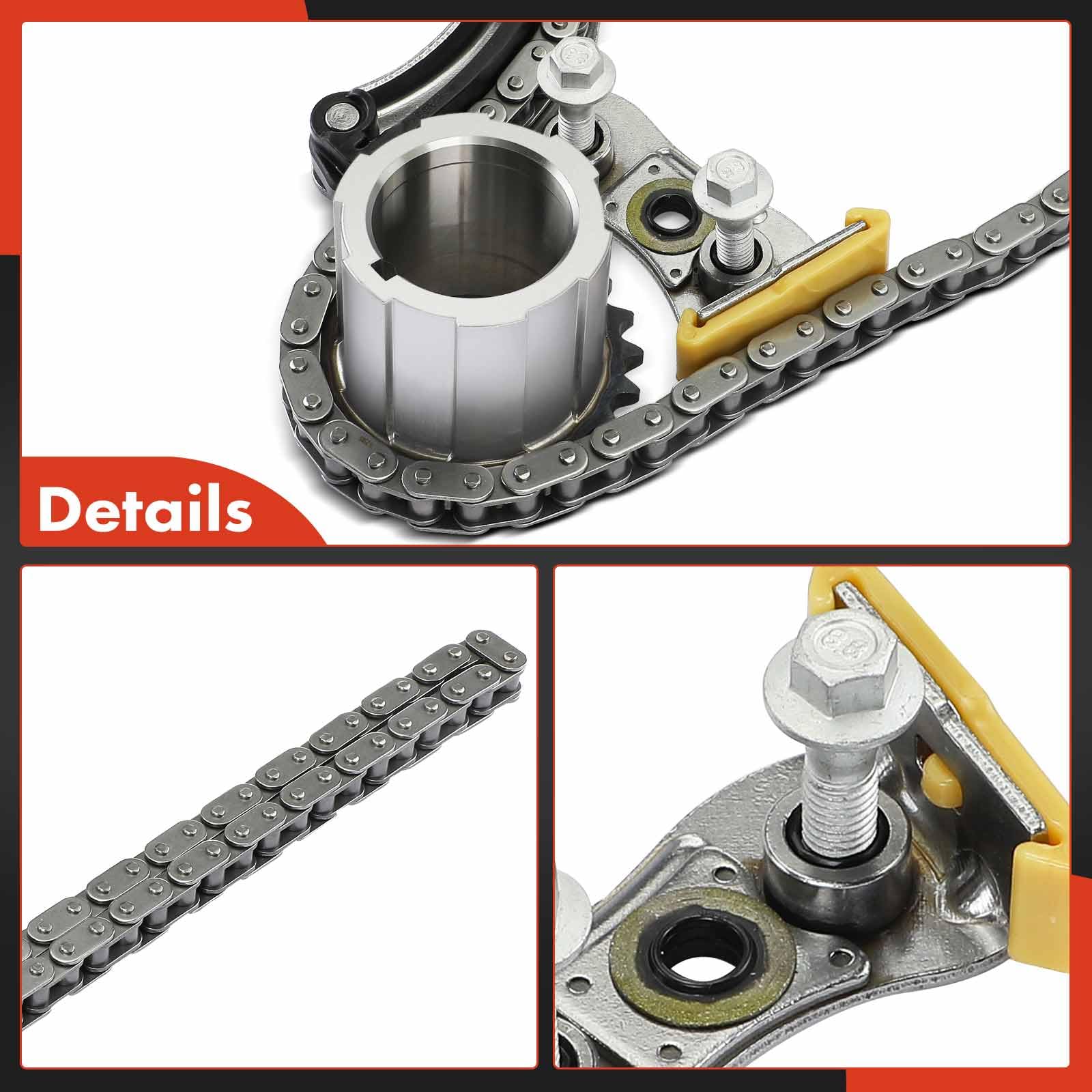 Timing Chain Set 3-Piece For AMC/Jeep V8 Engines (290, 304, 343, 360 ...