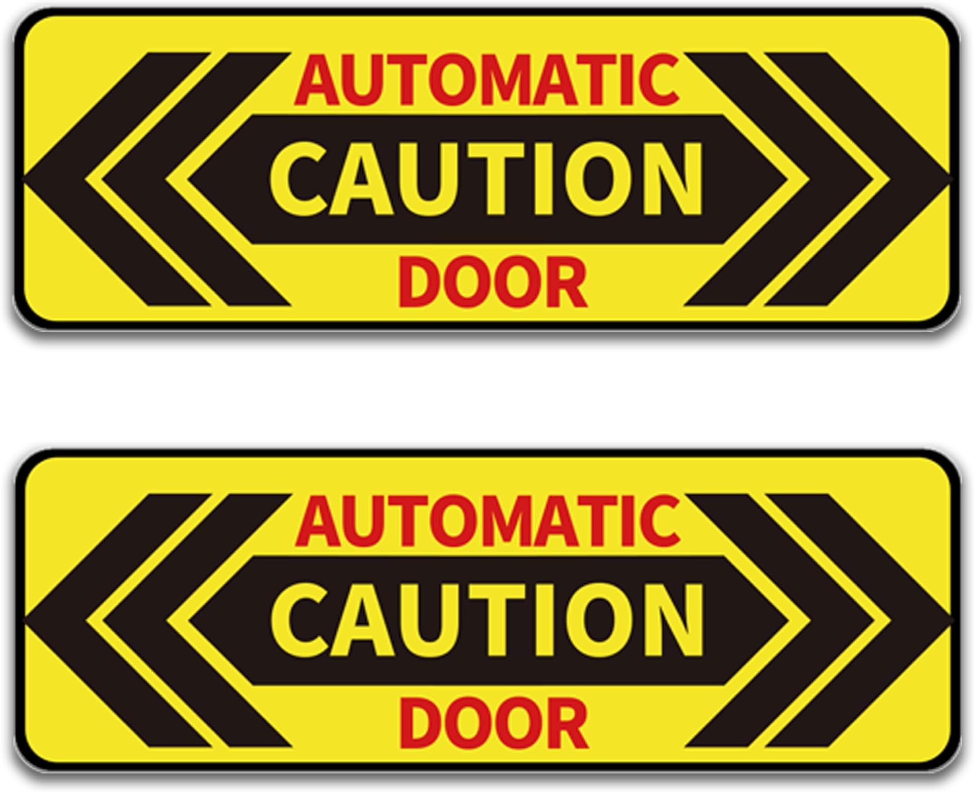 Amazon.com : Caution Automatic Door Decals for Glass Door, 6 Pack 2.5 ...