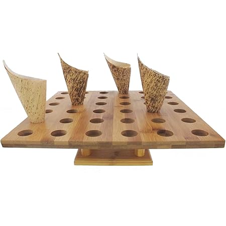 Amazon.com: Wooden Ice Cream Cone Holder Stand - 13" L X 13" W Food ...