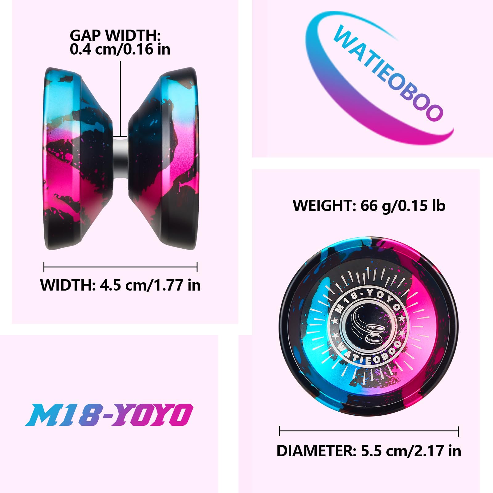 Snapklik.com : WATIEOBOO M18 Responsive Yoyo Professional, Responsive ...