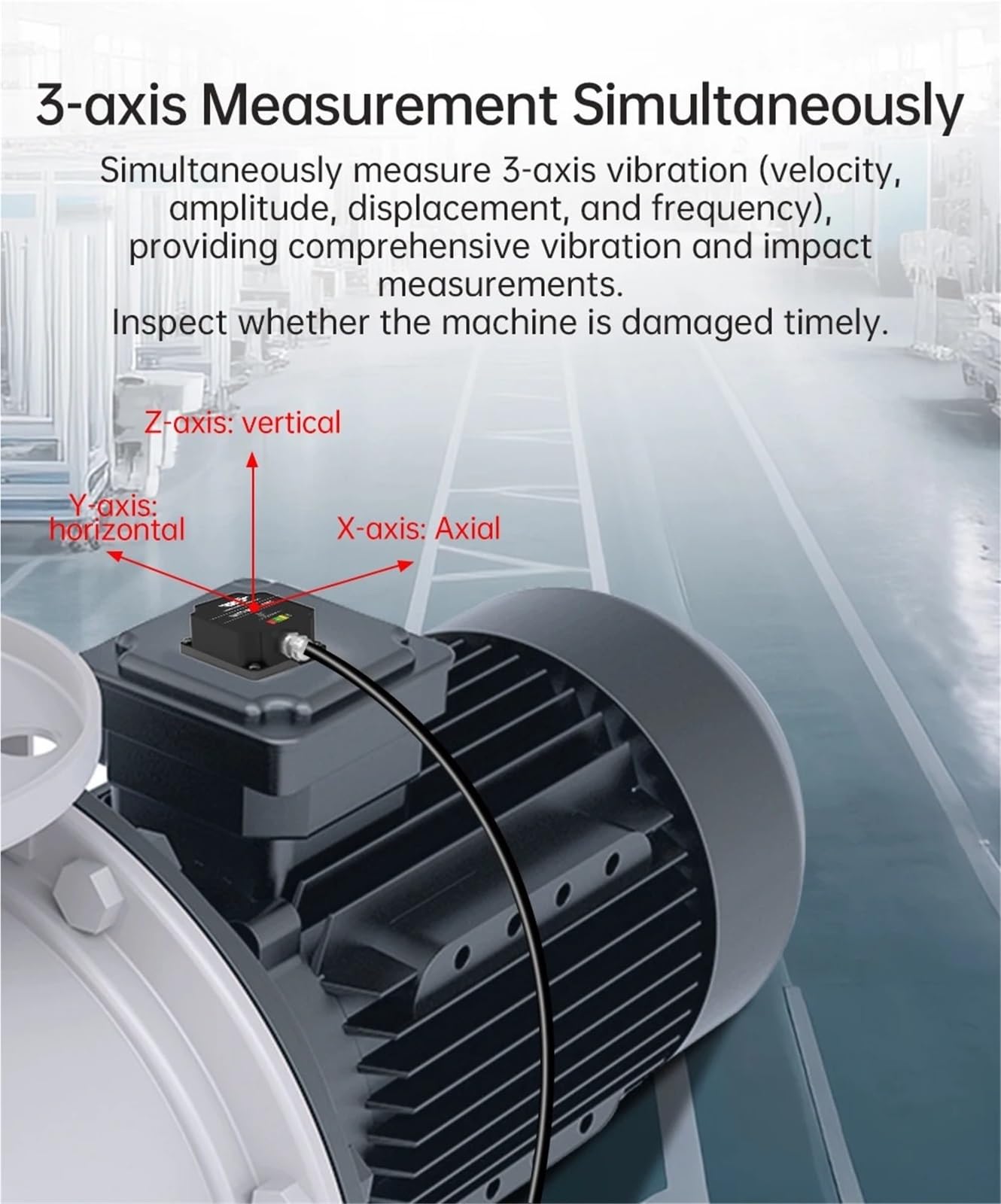 Snapklik.com : HH8BWL WTVB01-485 Vibration Sensor,3axis IP68 Modbus ...