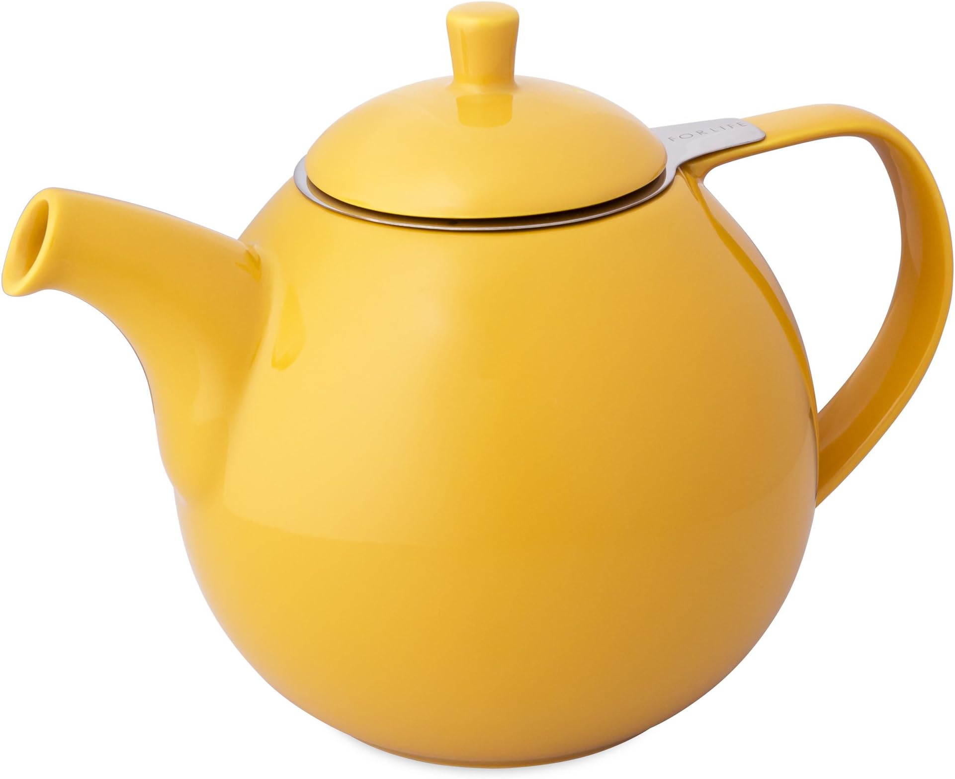 Amazon.com | FORLIFE Fuji Glass Teapot with Filter Lid (32 ounces): Teapots