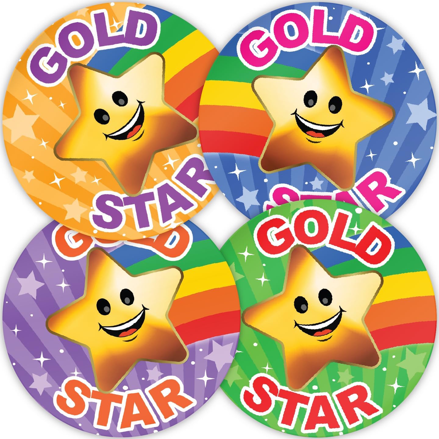 Stone Melon School Reward Stickers 144 Well Done Star Stickers 30mm ...