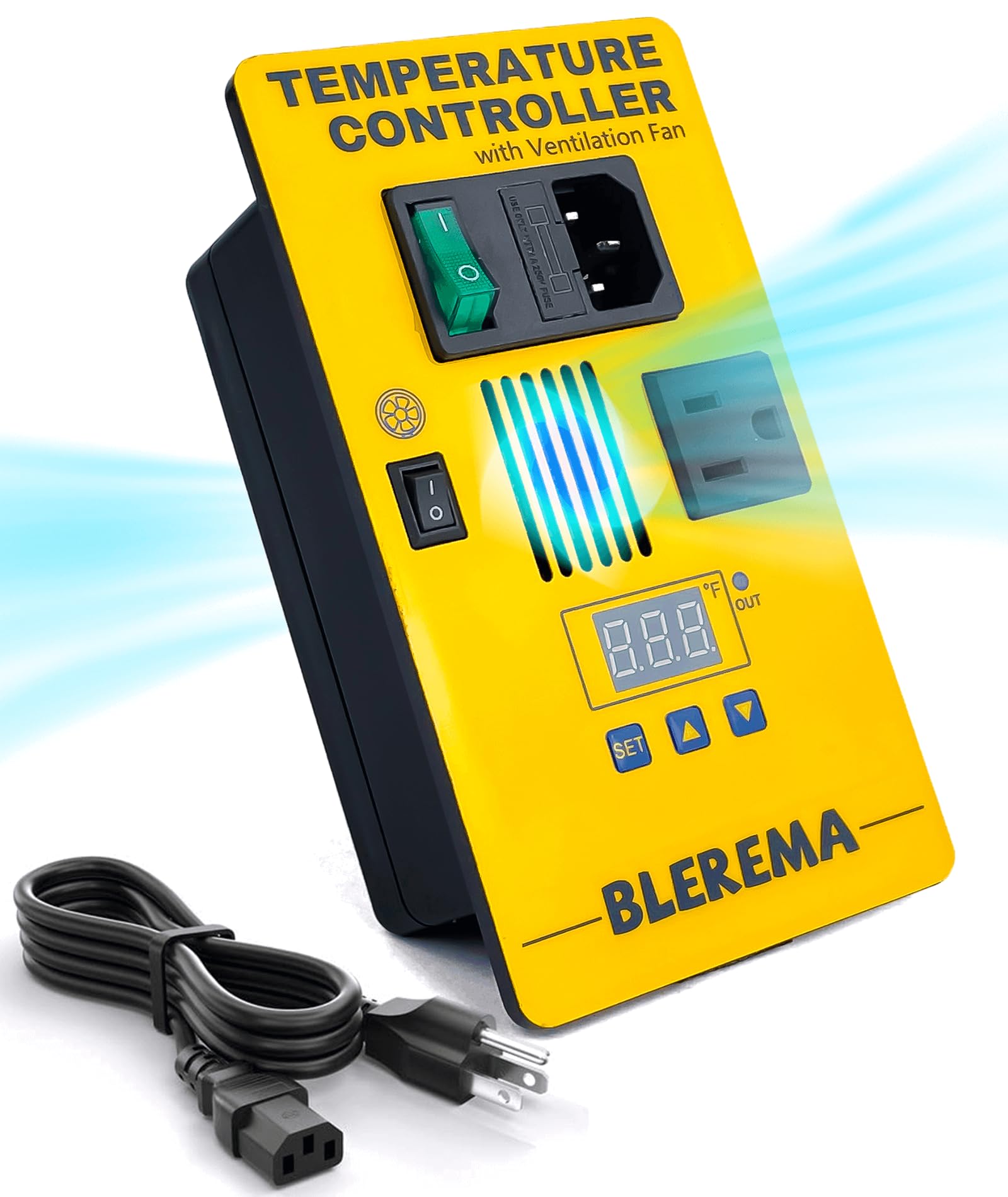 Amazon.com: Digital Temperature Controller with Built-in Ventilation ...