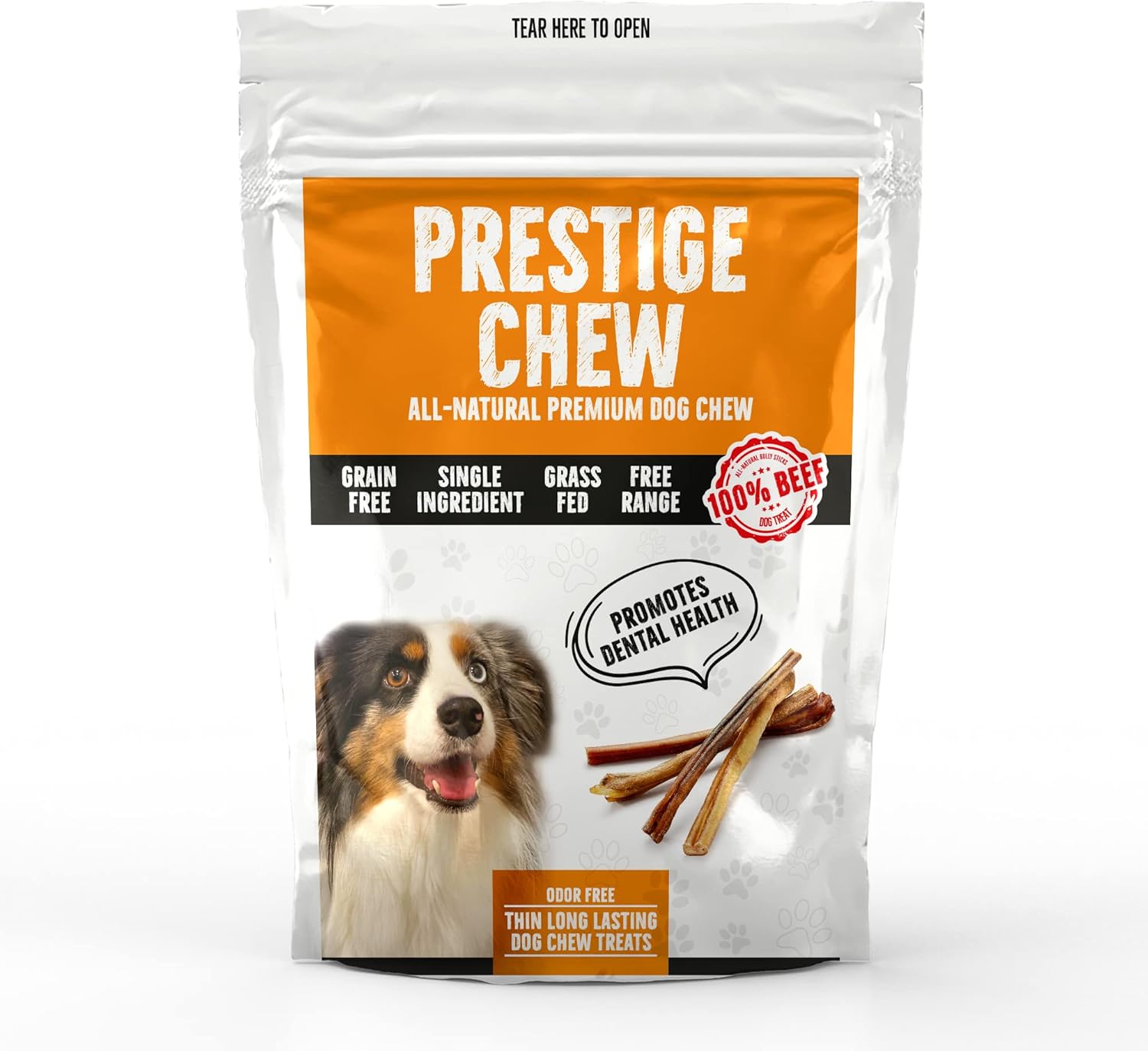 Amazon.com: Prestige Chew 24 Pack 12 Inches Bully Sticks - Natural Beef ...
