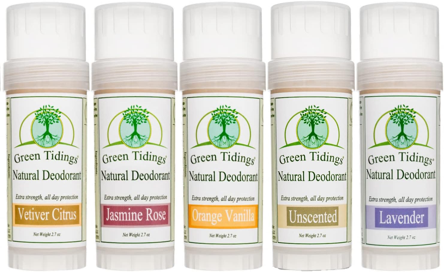 Amazon.com : Green Tidings Natural Lavender Deodorant | Vegan, Organic ...