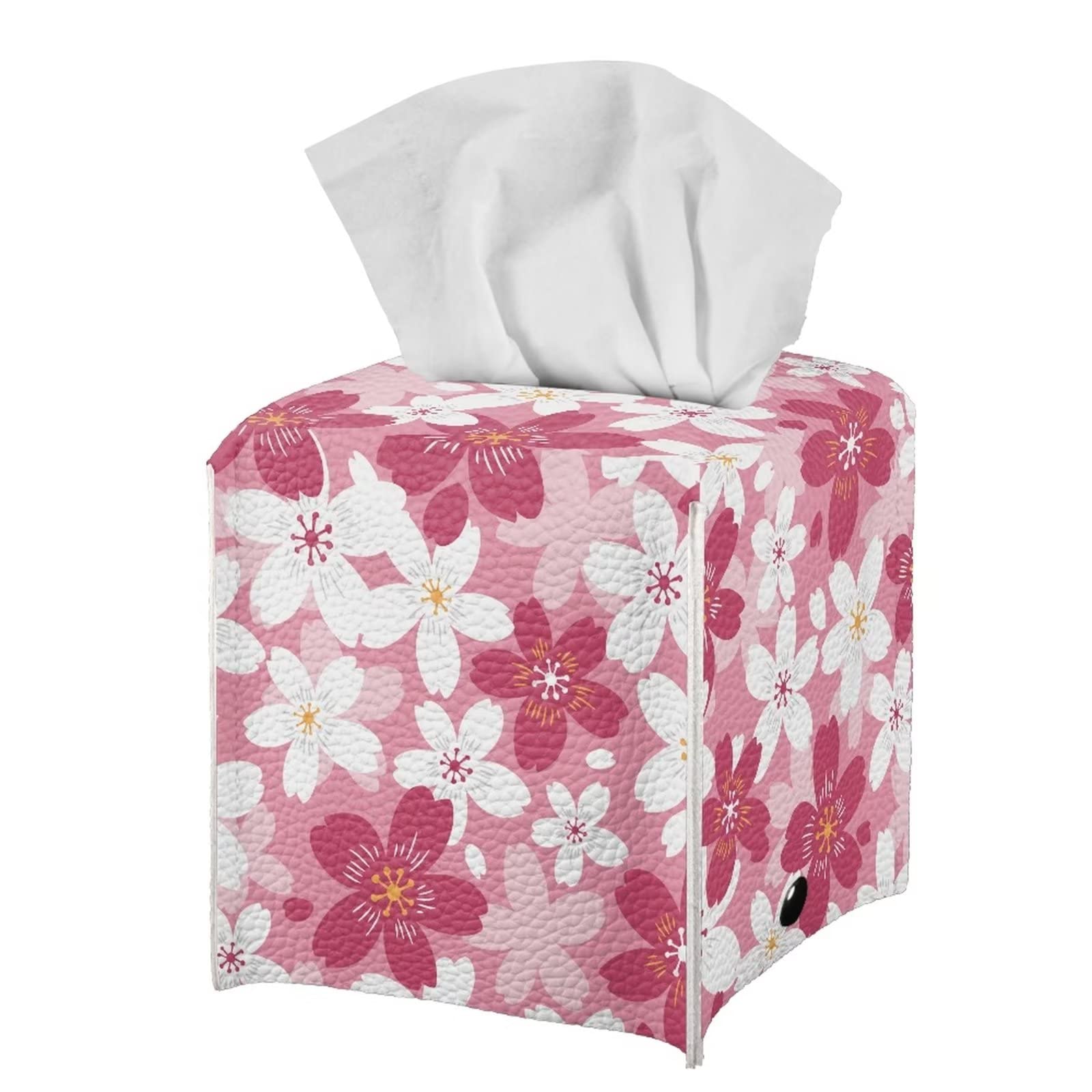 Amazon.com: Goronwyfloyd Tissue Holder Pink Cherry Blossoms Tissues ...