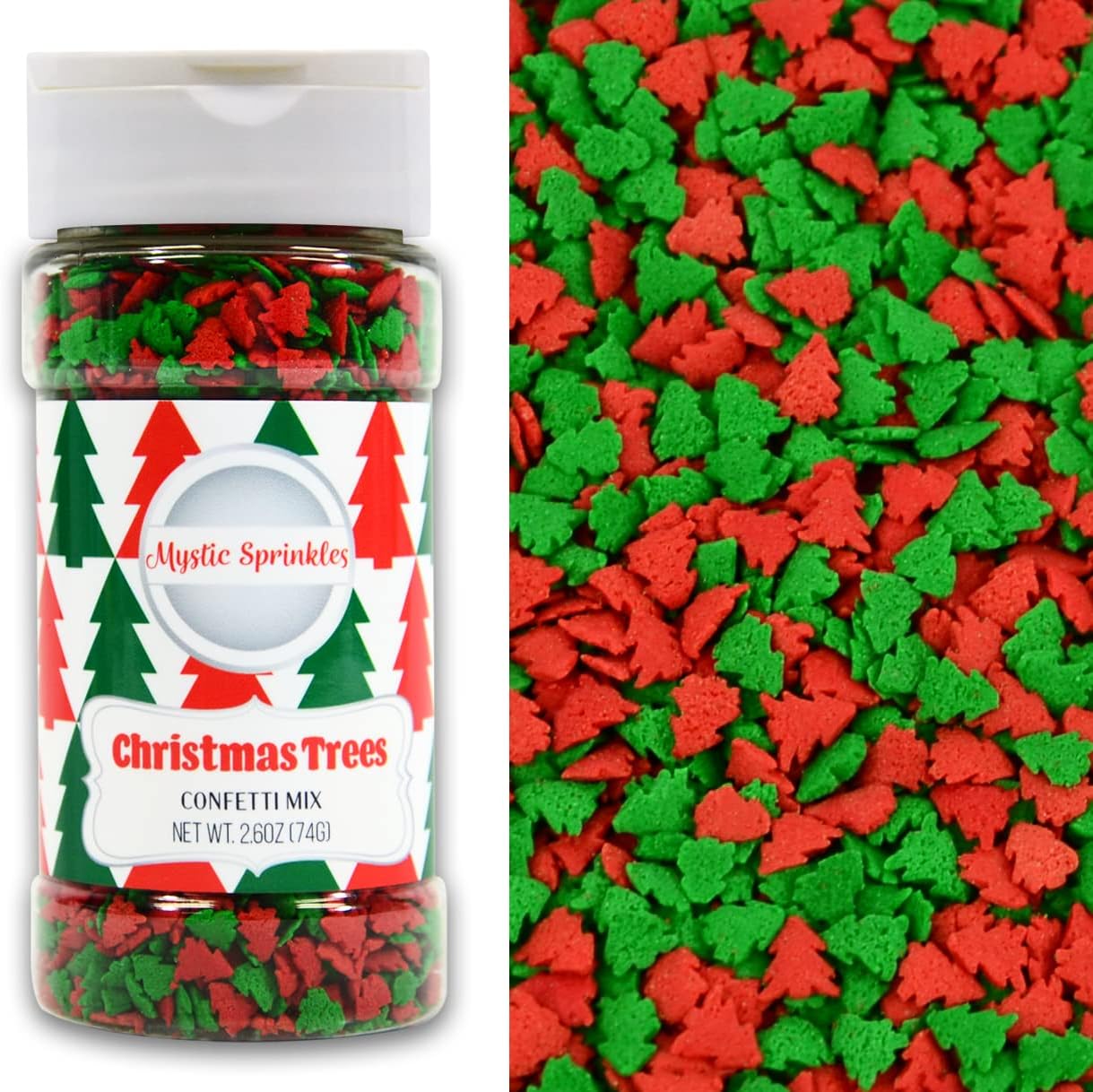 Amazon.com: Mystic Sprinkles Christmas Holiday Confetti Sprinkle Mixes ...