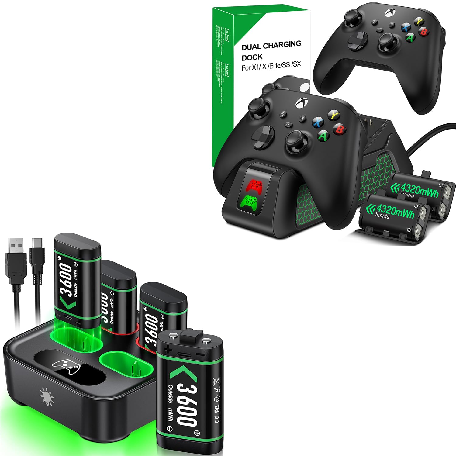 Amazon.com: Bundle Offer: Extended Playtime with NinjajoyOX Xbox ...