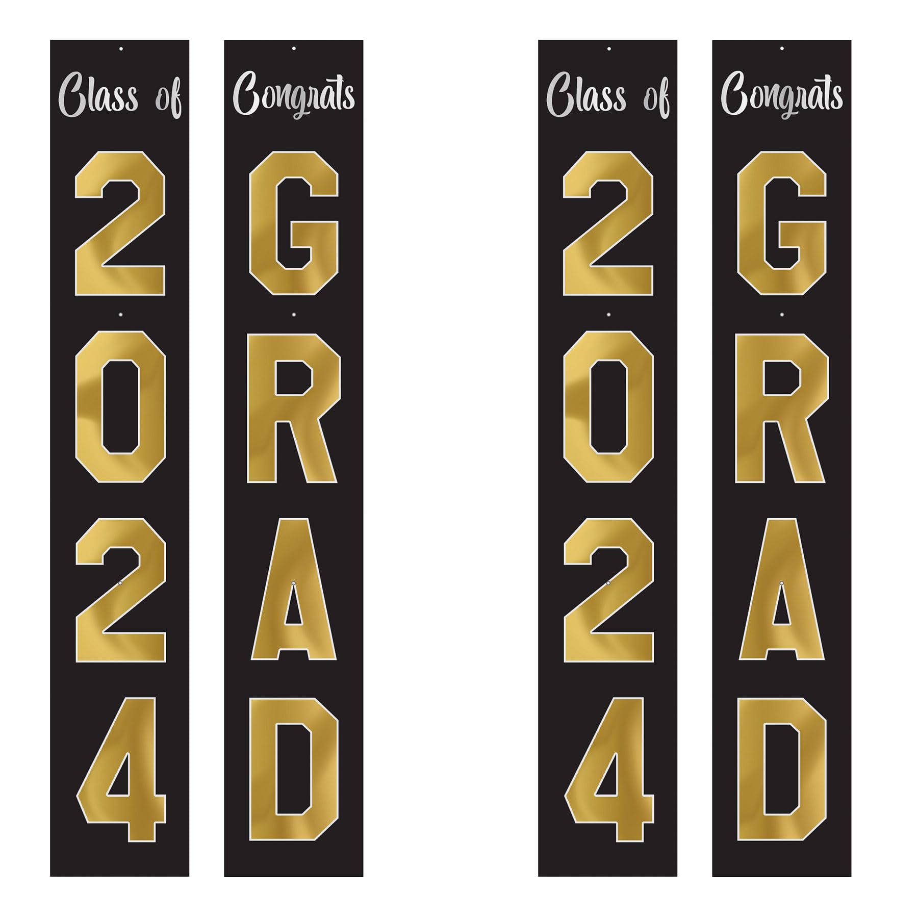 Beistle 4 Piece Jointed Graduation Decorations Cutouts, 6’ - Class of ...