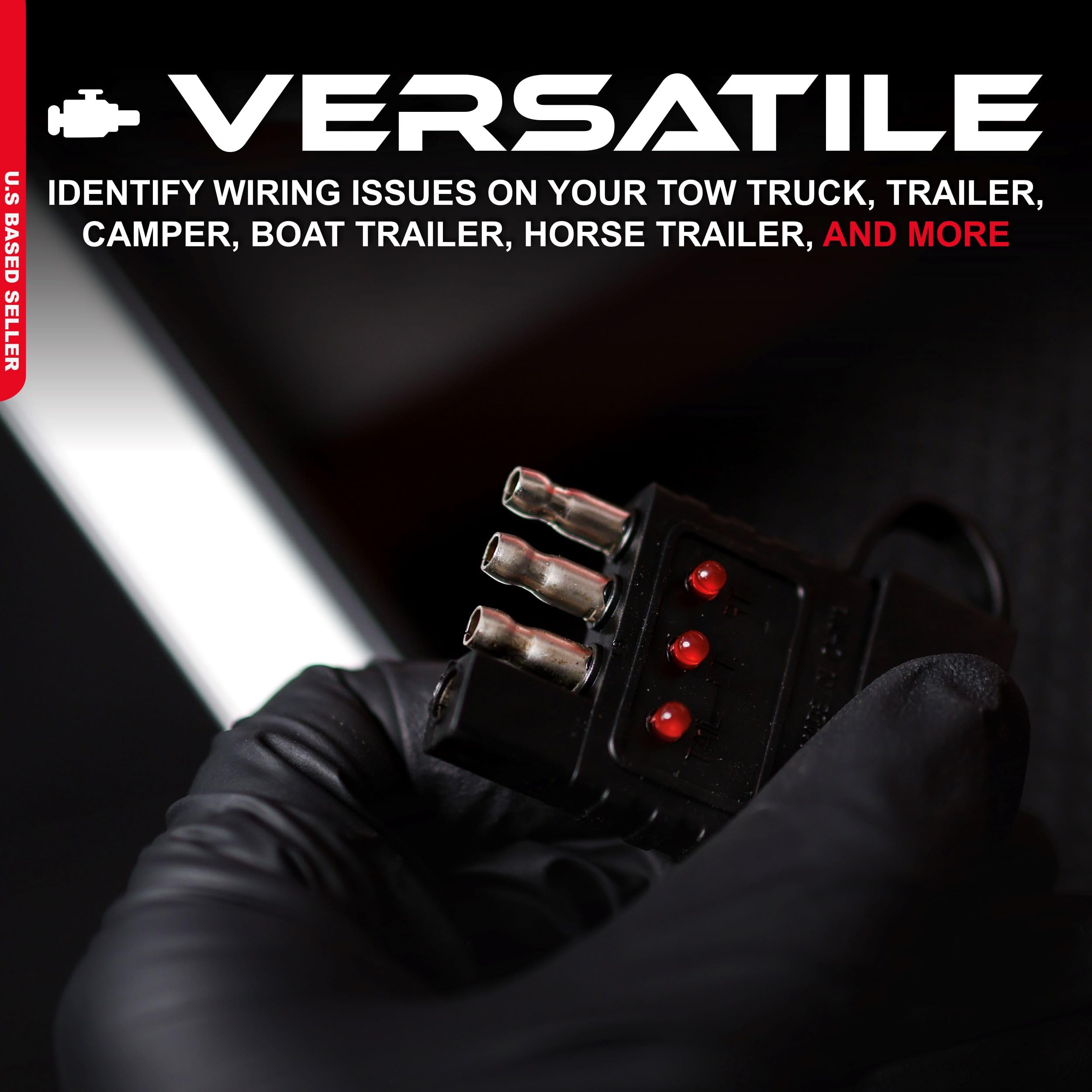 Snapklik.com : ABN Trailer Light Tester 4 Pin Trailer Plug Adapter